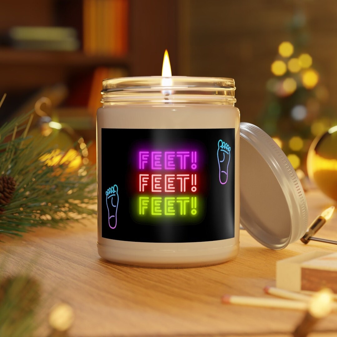 Rude Candle Gift | Smells Like Feet | Funny Candle Gift | Foot Odor ...