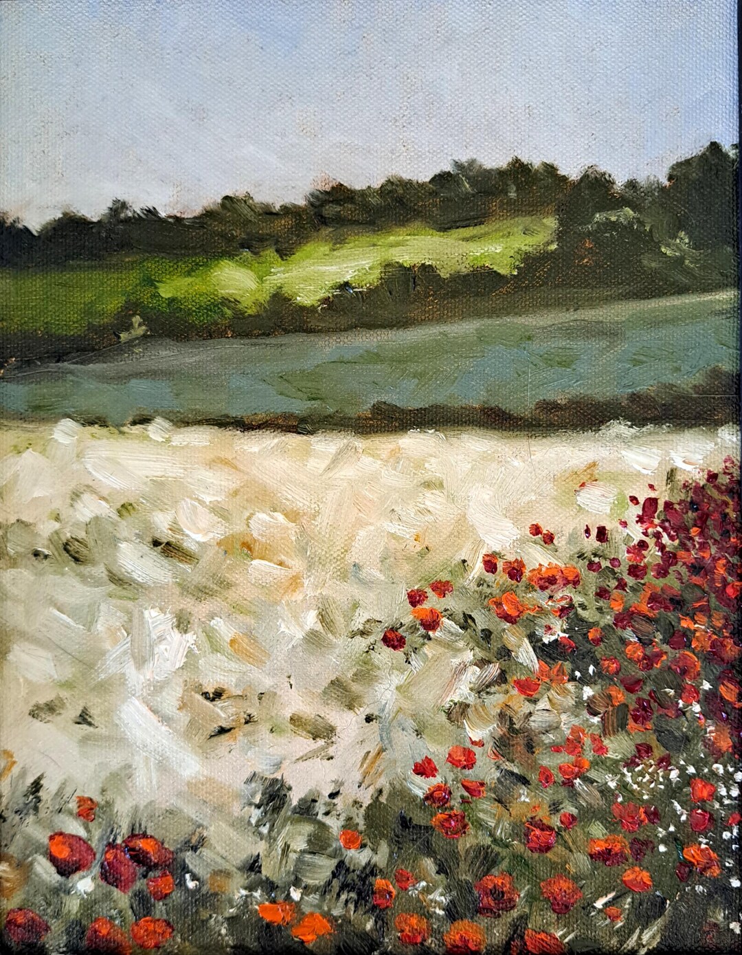 Original "open Field" Oil Painting 8x10 Inches - Etsy