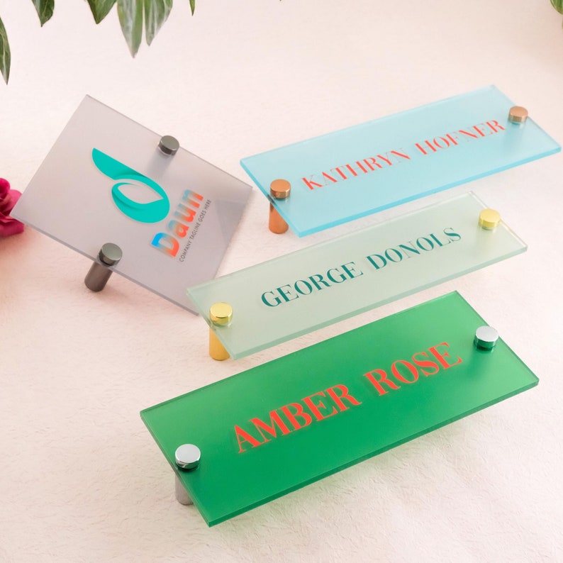 Custom Acrylic Nameplate: Personalized Wall or Door Sign - Etsy