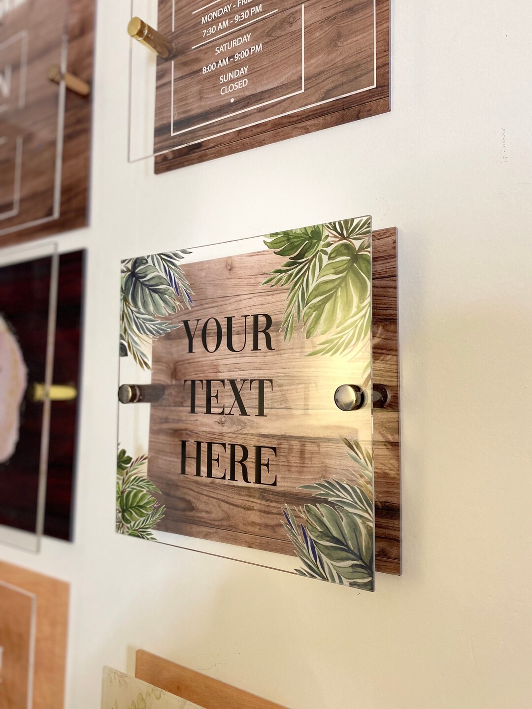 Business Logo Sign, Personalized Acrylic Sign,custom Design Acrylic ...