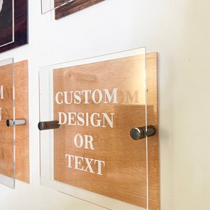 Custom Acrylic Business Logo Sign: Personalized Wall Plaque - Etsy