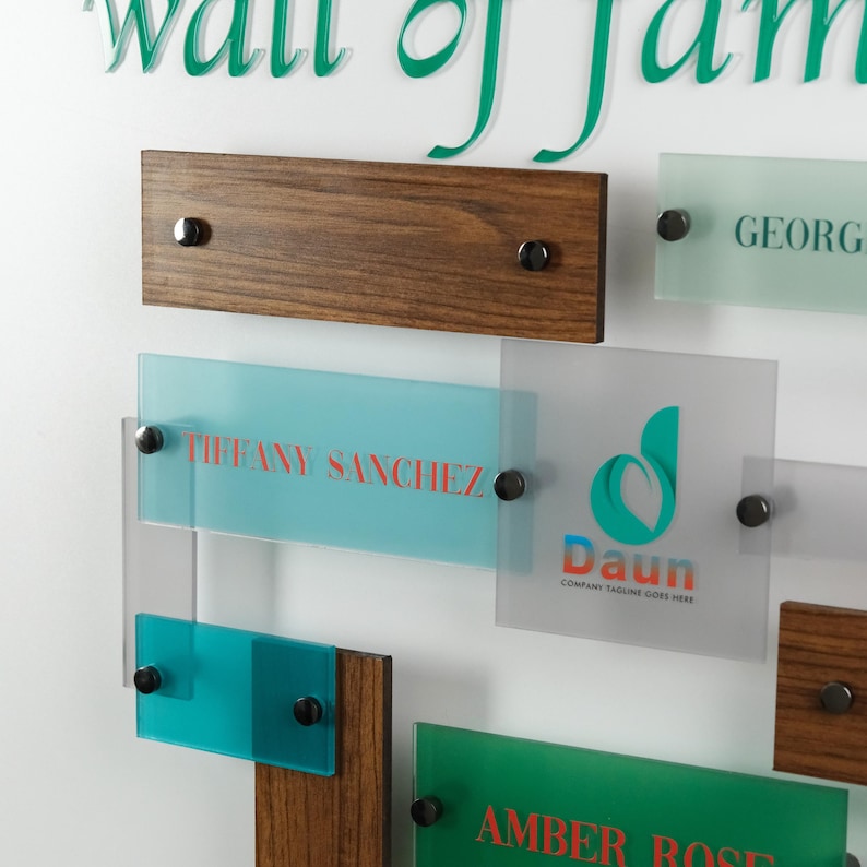 Custom Acrylic Nameplate: Personalized Wall or Door Sign - Etsy