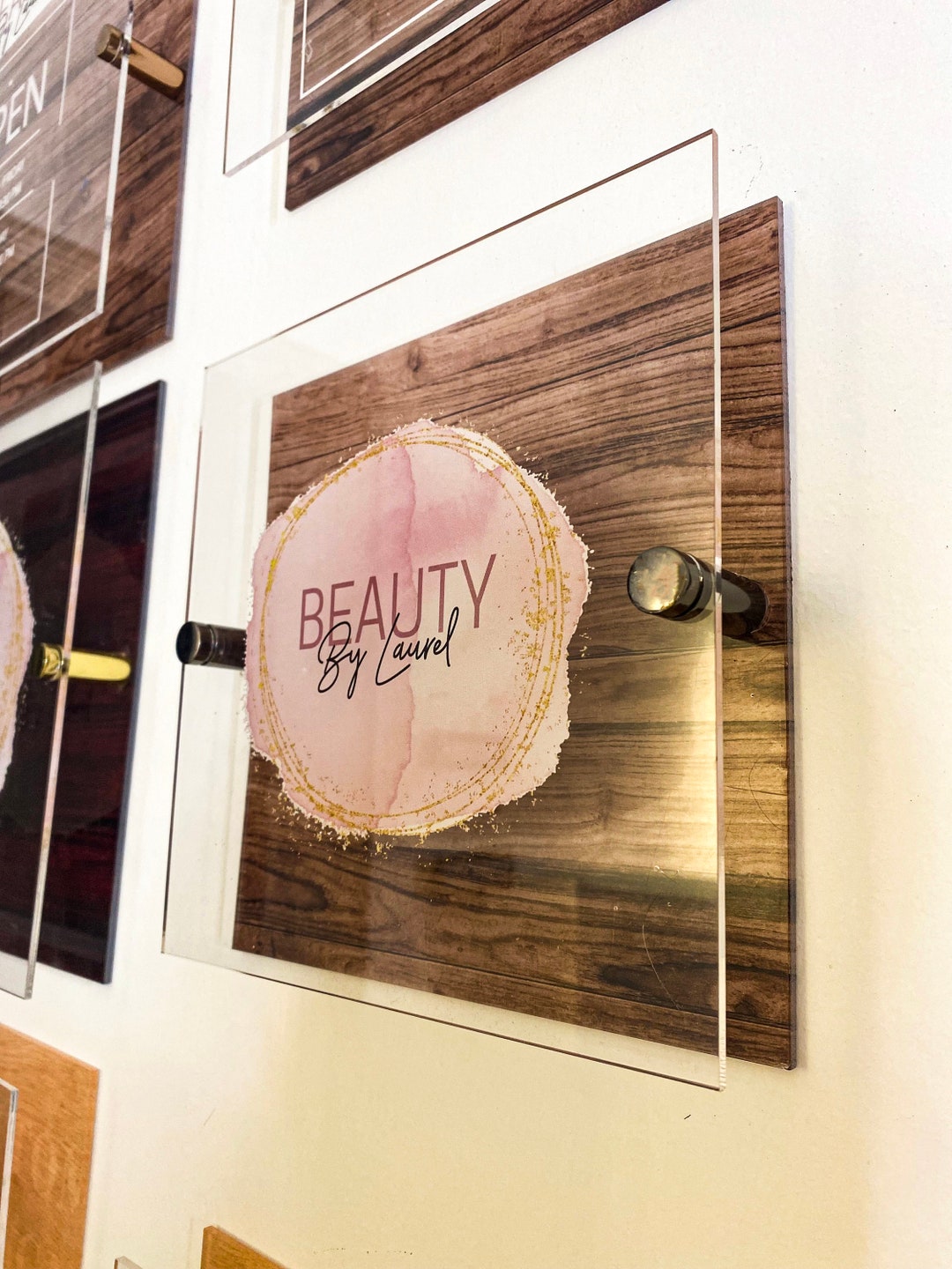 Custom Acrylic Business Logo Sign: Personalized Wall Plaque - Etsy