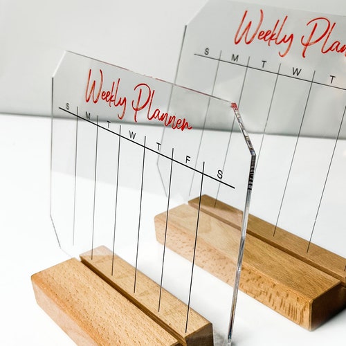 Personalized Acrylic Calendar Custom Desk Calendar Dry - Etsy