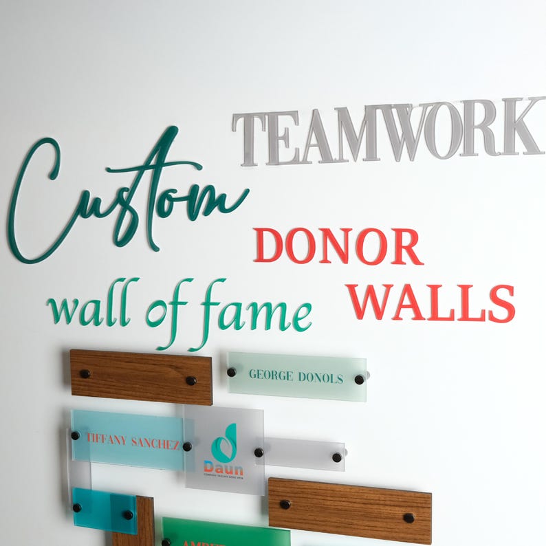 Custom Acrylic Nameplate: Personalized Wall or Door Sign - Etsy