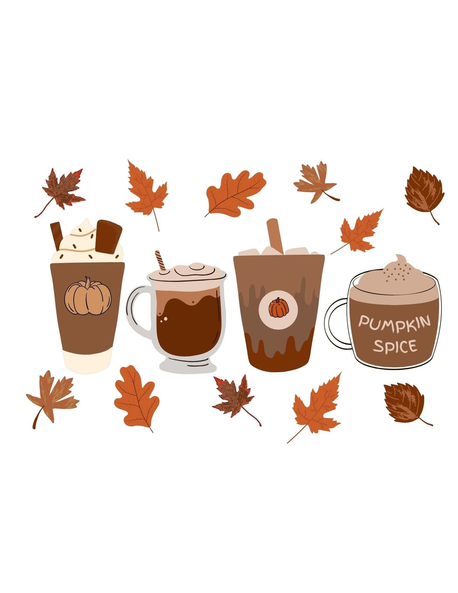 Fall Coffee Png, DIGITAL Art, Digital Art, INSTANT Digital Download Png ...