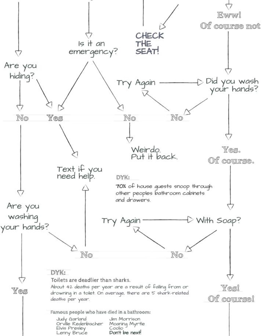 Bathroom Flow Chart Poster | Funny Bathroom Sign | Digital Download ...