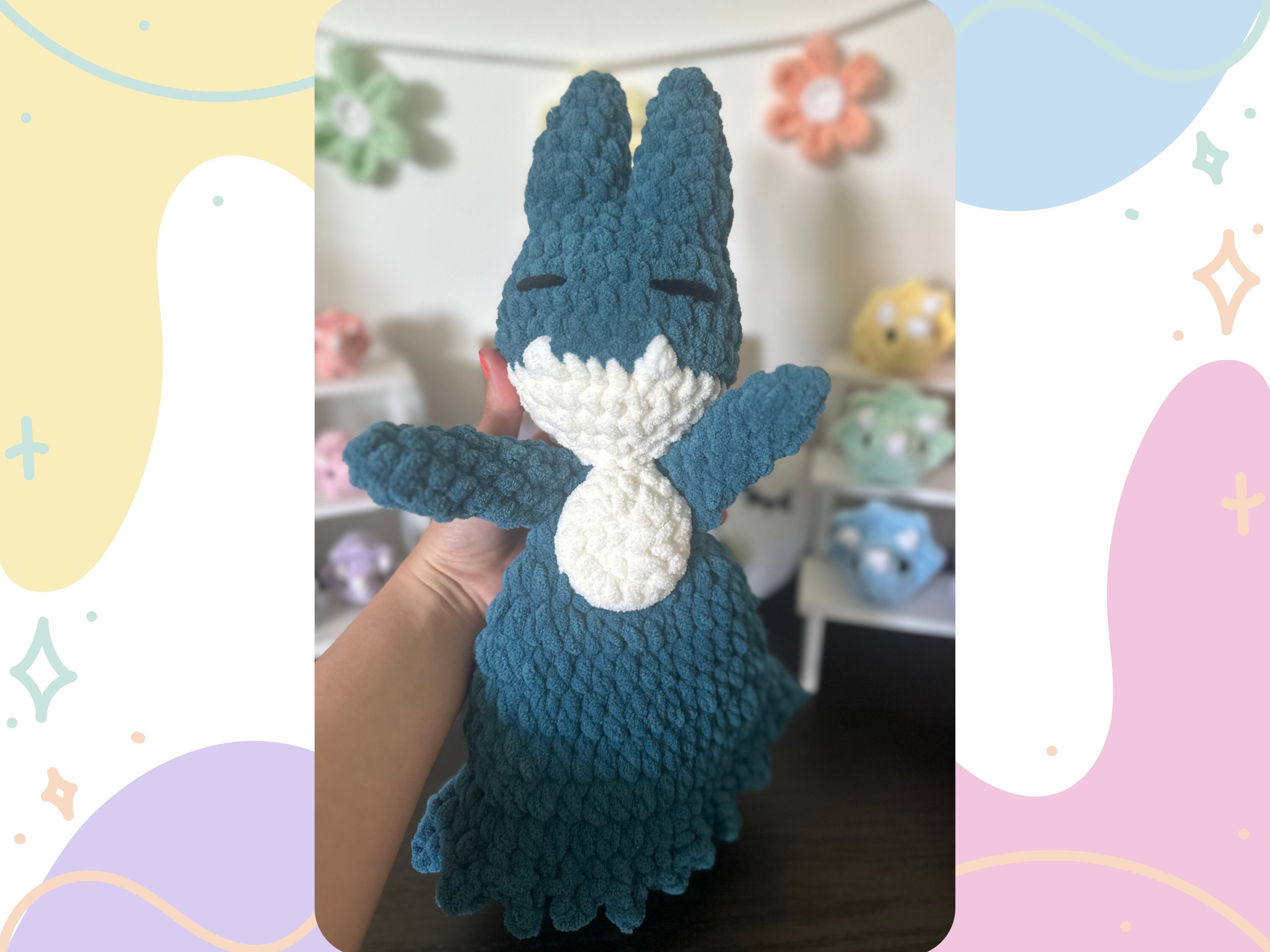 Sleepy Monster Lovey Crochet PATTERN | PDF - Etsy