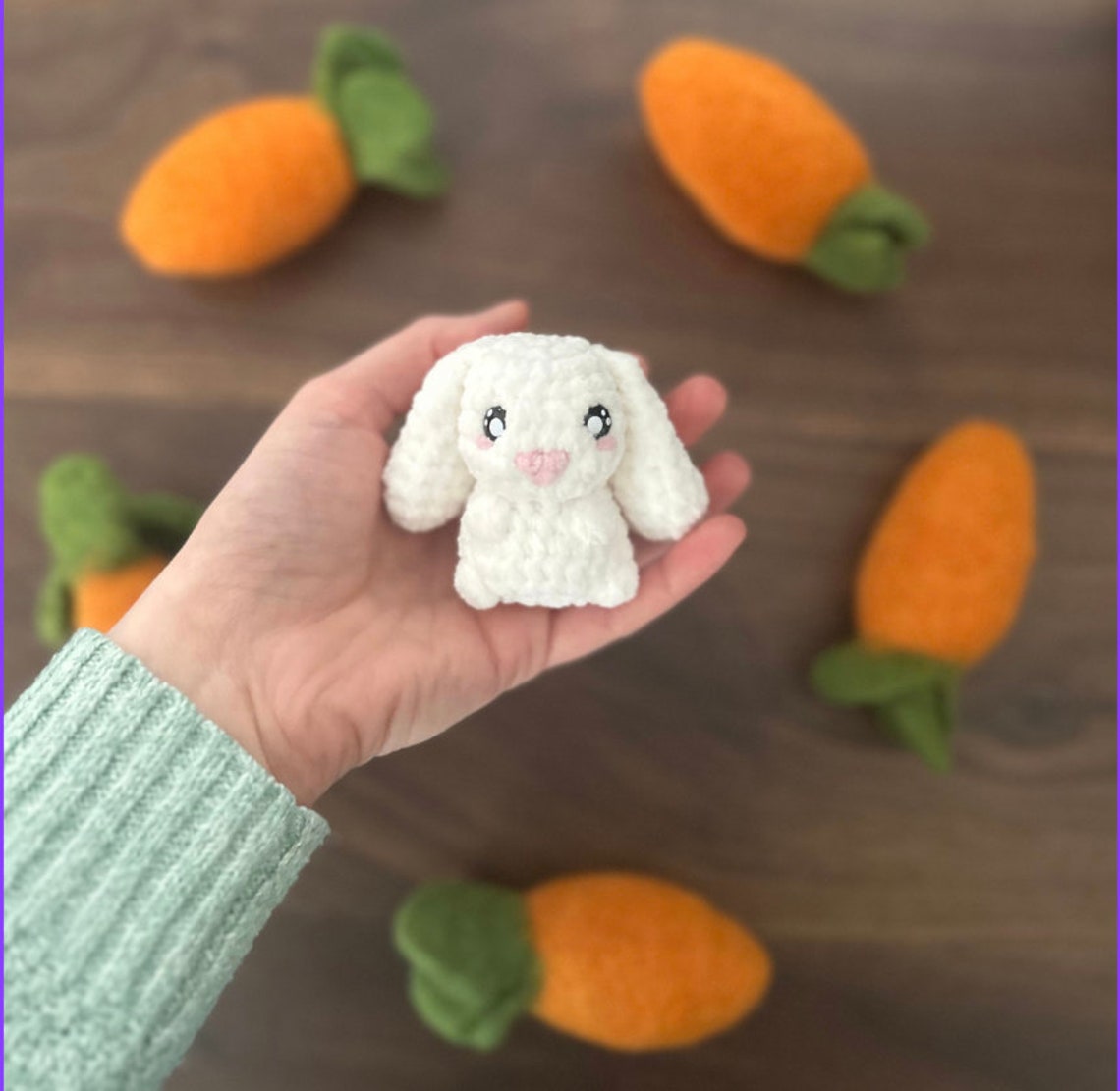 Rosalina Teeny Tiny Pocket Bunny Crochet PATTERN Bunny Crochet Pattern ...
