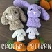 Teeny Tiny Pocket Bunny Crochet Pattern: Low Sew Amigurumi (PDF Pattern ...