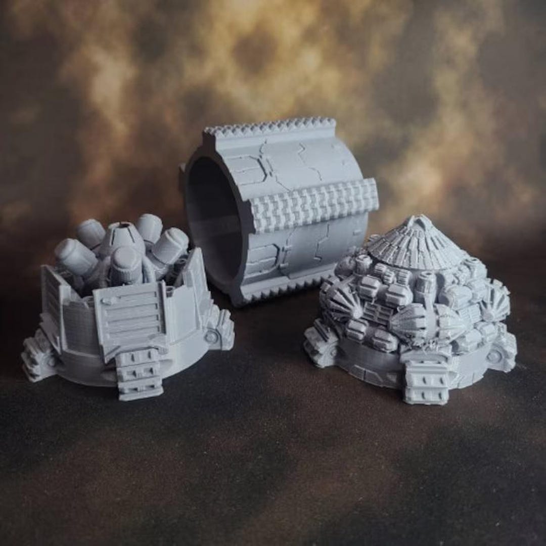 Wargame Sci-fi Mole Assault Drill, Scenery Compatible With 28mm ...