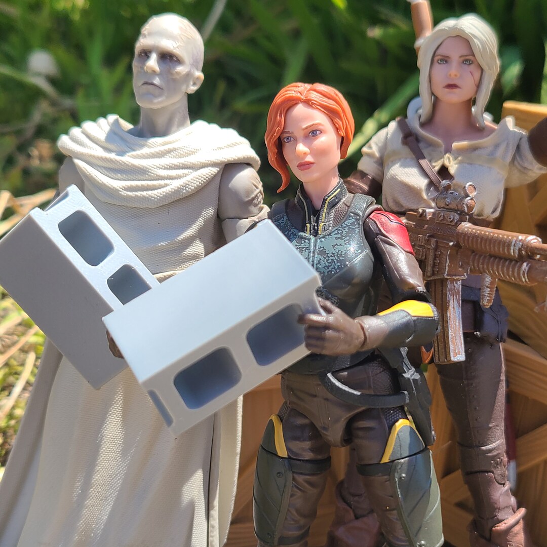 Action Figure Cinder Blocks Made of PLA Filament Premium Quality 1:12 ...