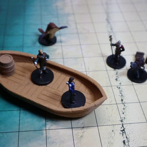 Cargo Boat Set With Crates and Barrels for Tabletop RPG D&D Pirates ...