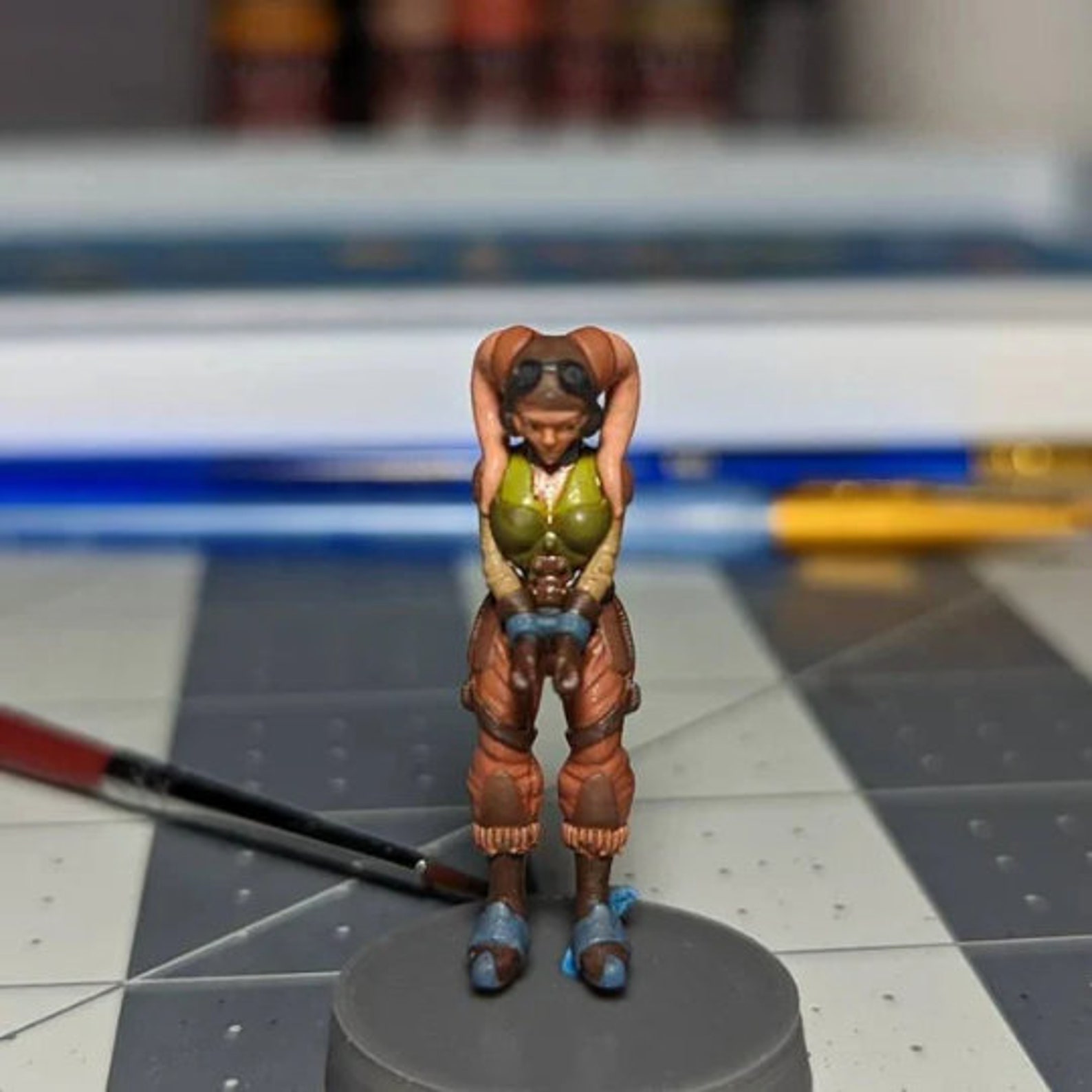 Dark Elf Female Captive Miniature Forest Elf Miniature - Etsy