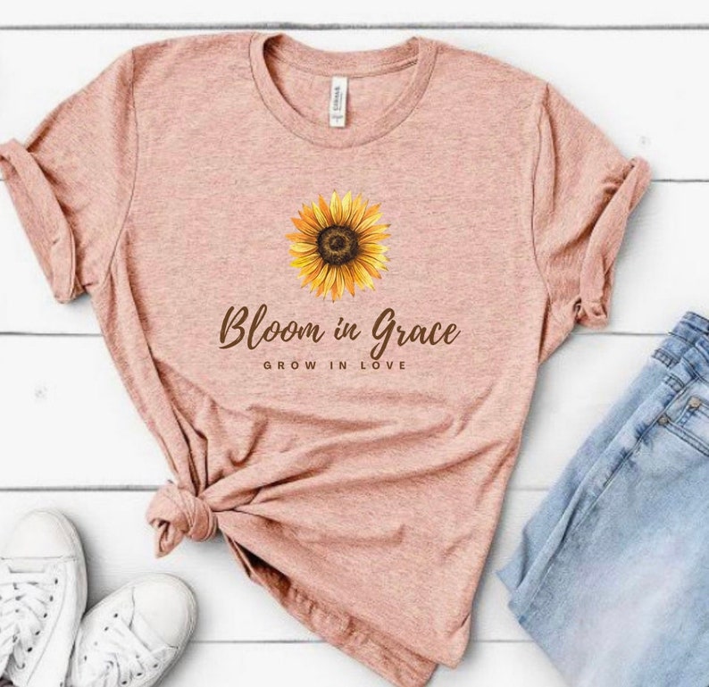 Bloom in Grace Grow in Love Png Design - Etsy