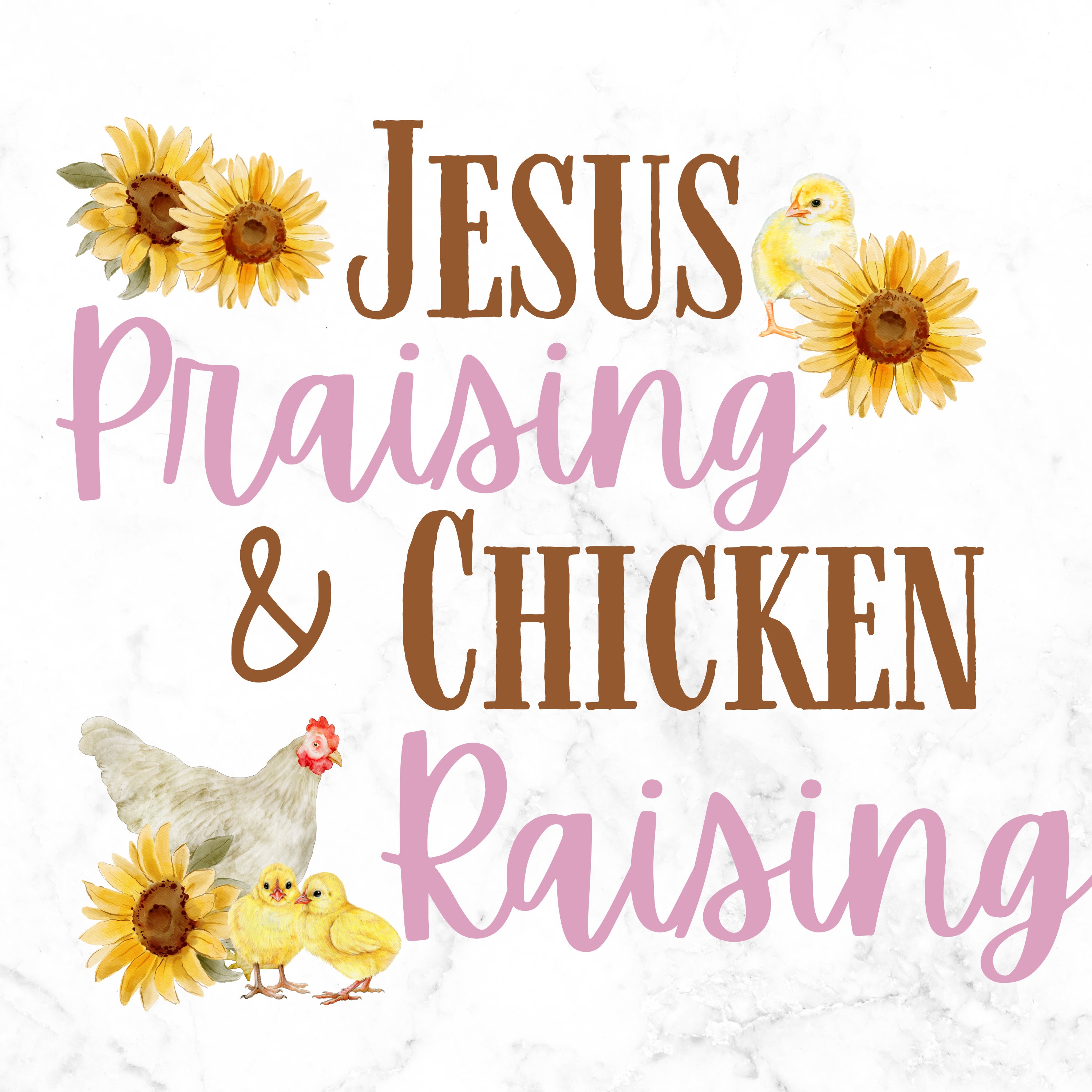 Jesus Praising and Chicken Raising Png Digital Design - Etsy