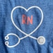RN Heart Stethoscope PNG Digital Design - Etsy