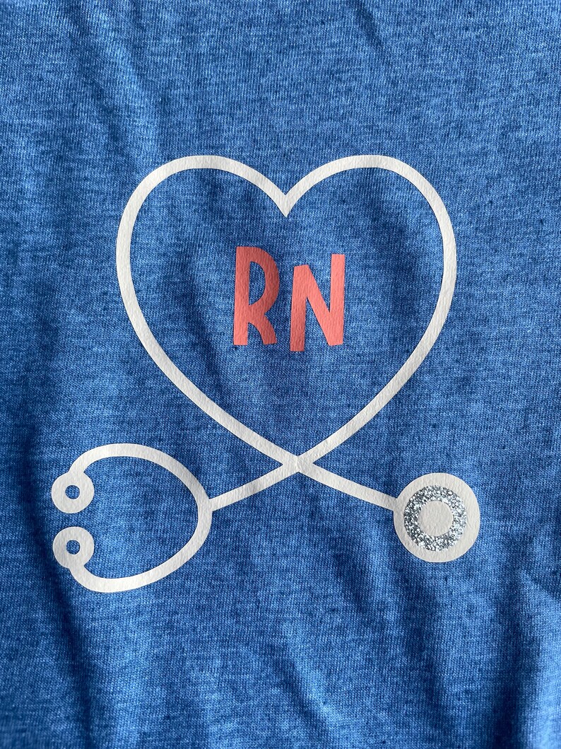 RN Heart Stethoscope PNG Digital Design - Etsy