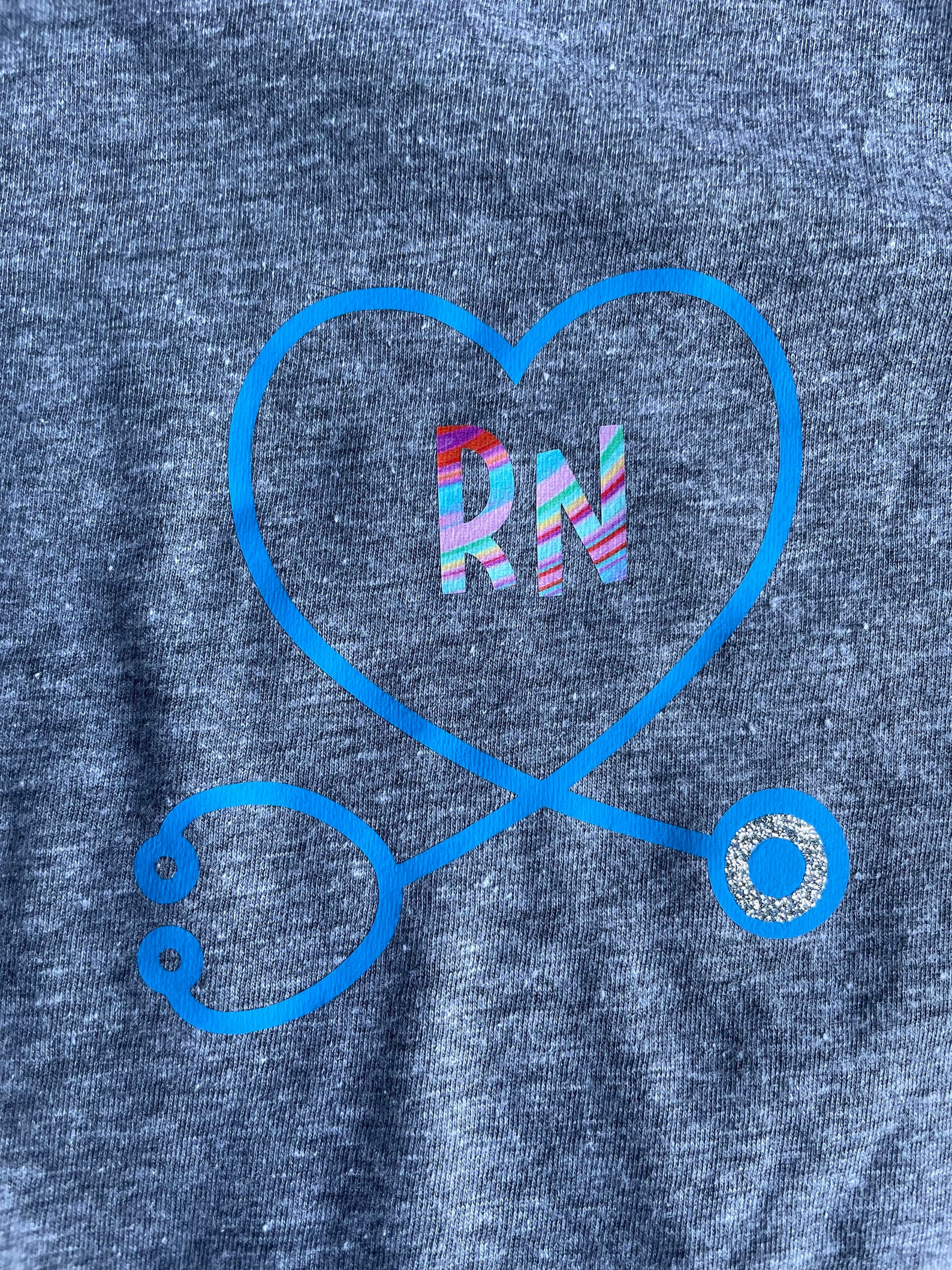 RN Heart Stethoscope PNG Digital Design - Etsy