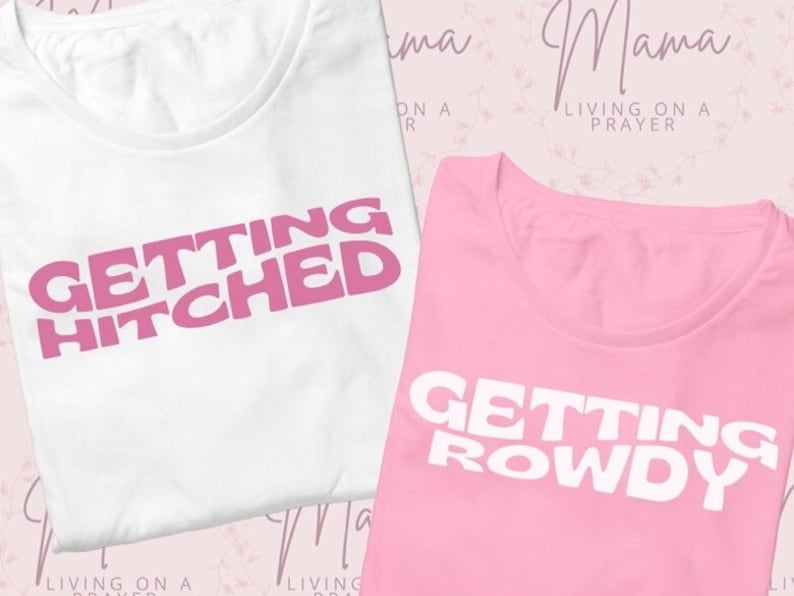 Getting Hitched Getting Rowdy Png Design Bundle - Etsy