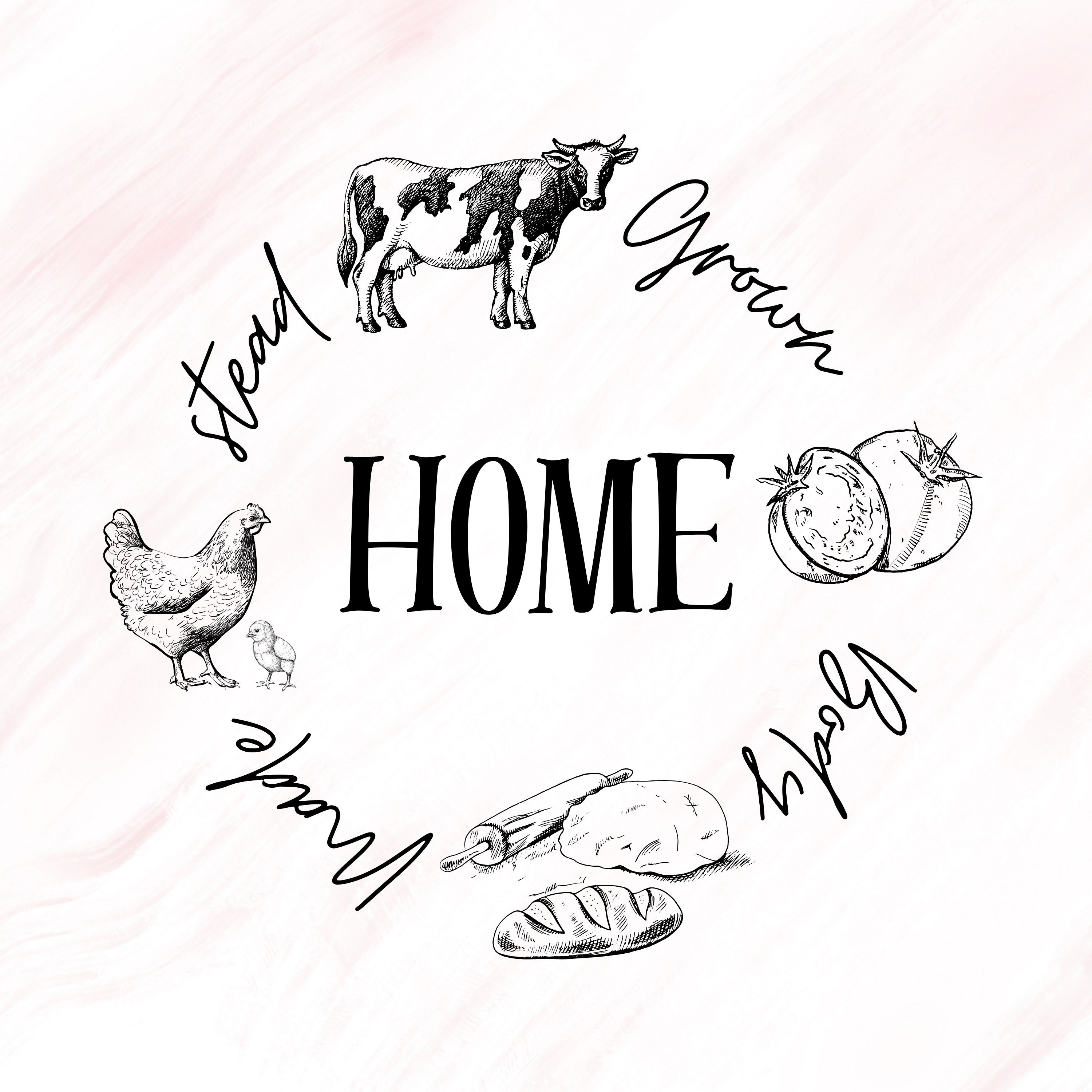 Homemade Homegrown Homestead Homebody Png Design - Etsy