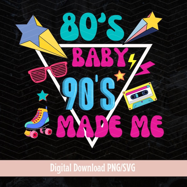 80s made me 90s raised me svg - Etsy Polska 80s made me 90s raised me svg - Etsy Polska