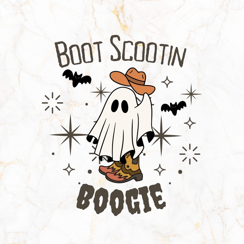 Boot Scootin Boogie Halloween PNG Digital Design - Etsy