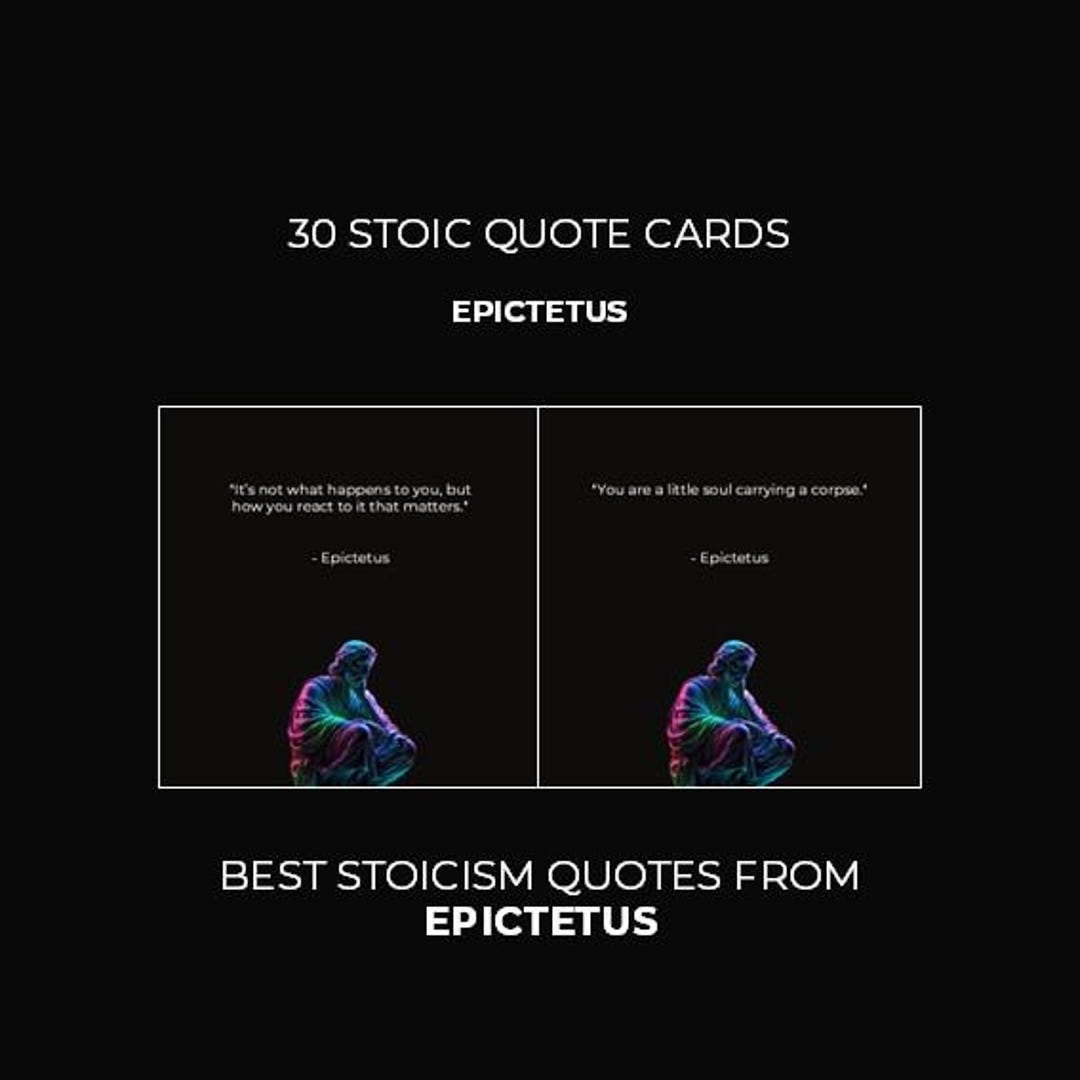 30 Epictetus Stoic Quotes Cards - 30 Best Epictetus Quotes - Stoic ...