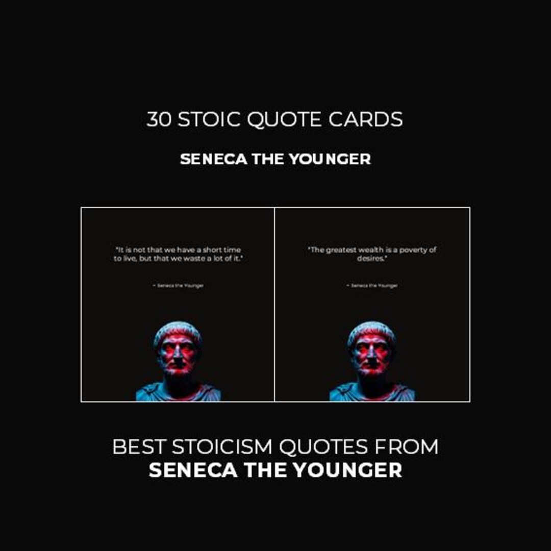30 Seneca Stoic Quotes Cards - 30 Best Seneca Quotes - Stoic Quotes ...