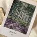 Mysterious Forest a4 Original Painting Acrylic, Wood Paint Artwork ...