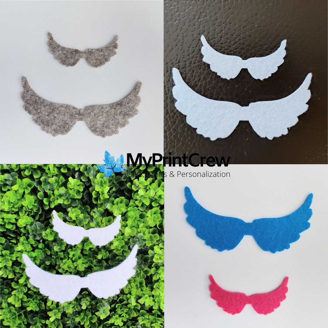 Die Cut Felt Angel Wings Felt Craft Supplies Angel Wings - Etsy
