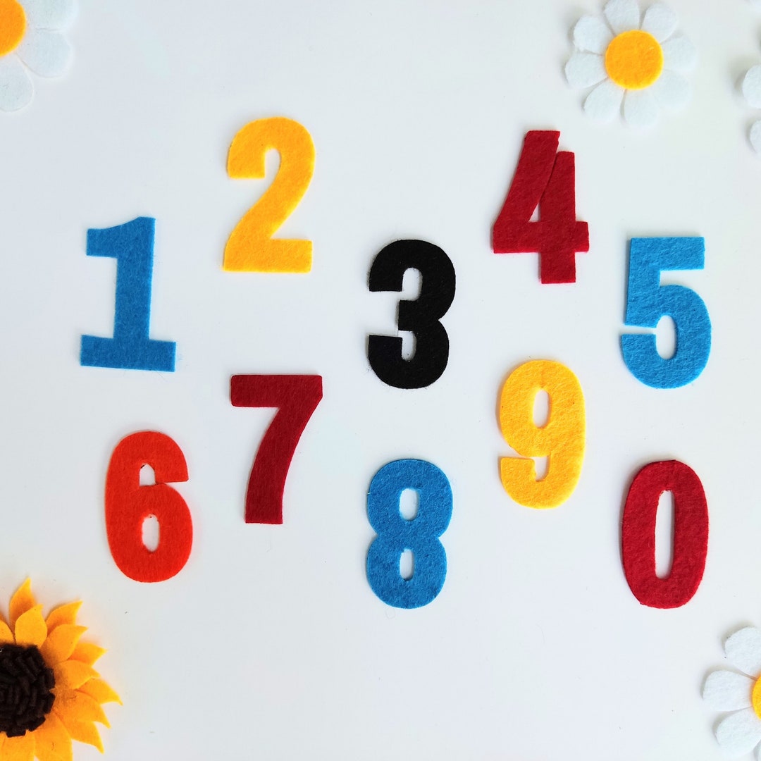 Felt Numbers Die Cut Craft Supplies Numbers for Sewing Craft Projects ...