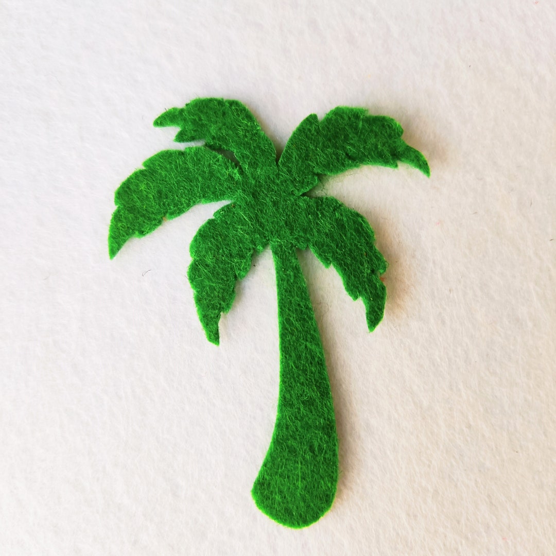 Felt Palm Tree Cutout Small Felt Craft Supplies Palm Trees for Sewing ...