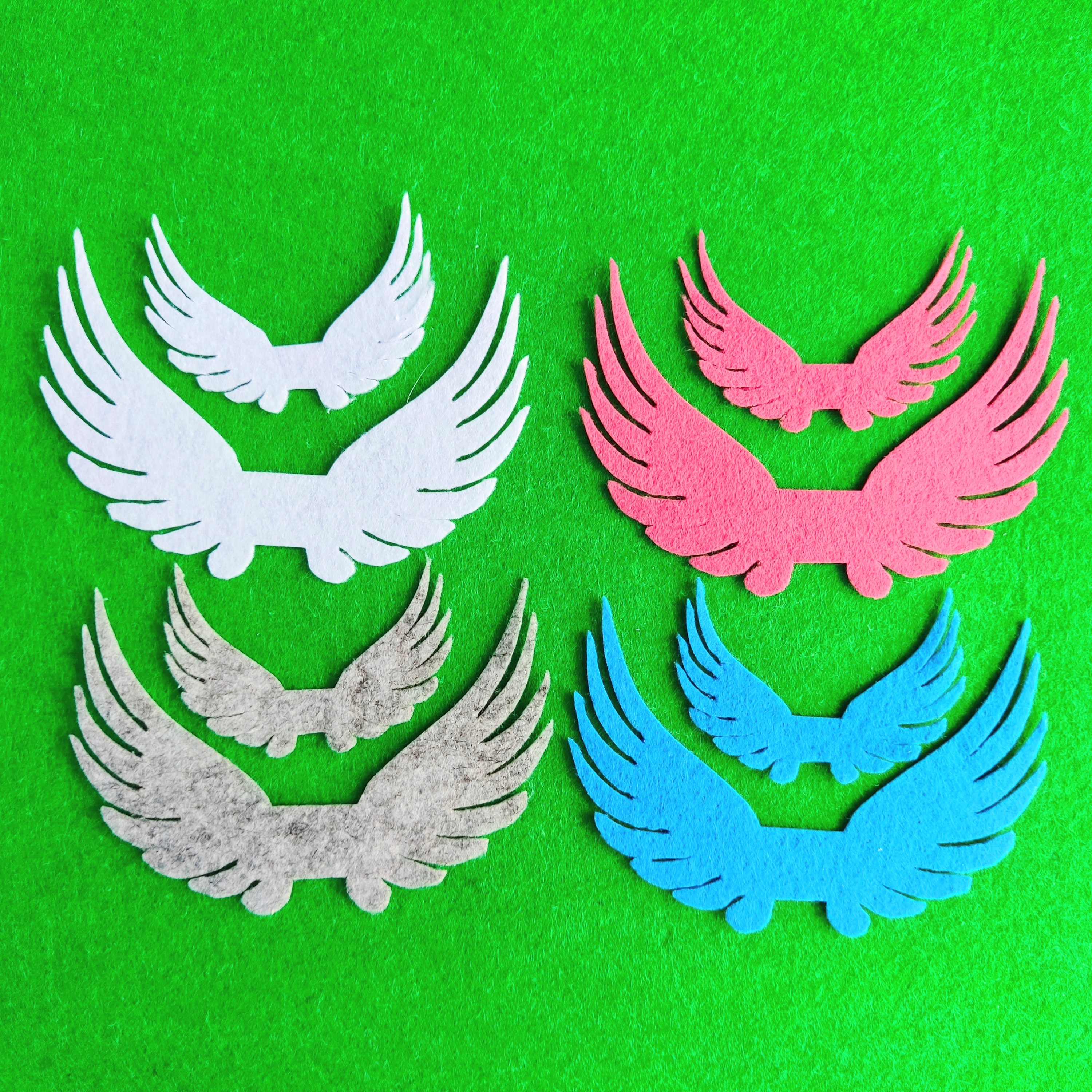 Die Cut Felt Angel Wings Felt Craft Supplies Eater Angel Wings Sewing ...