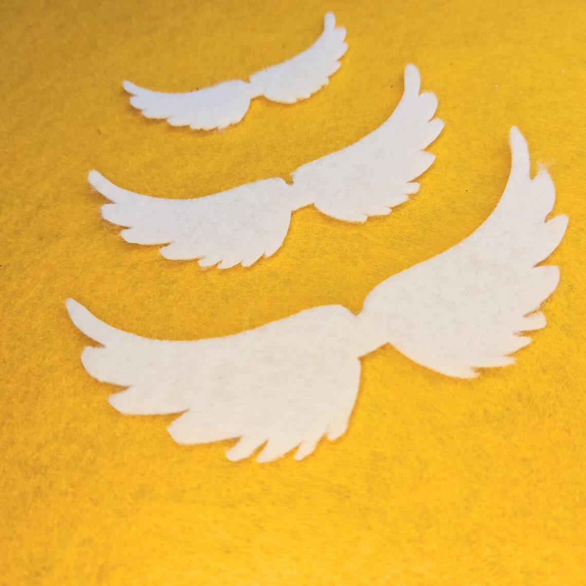 Die Cut Felt Angel Wings Felt Craft Supplies Easter Angel Wings Sewing ...