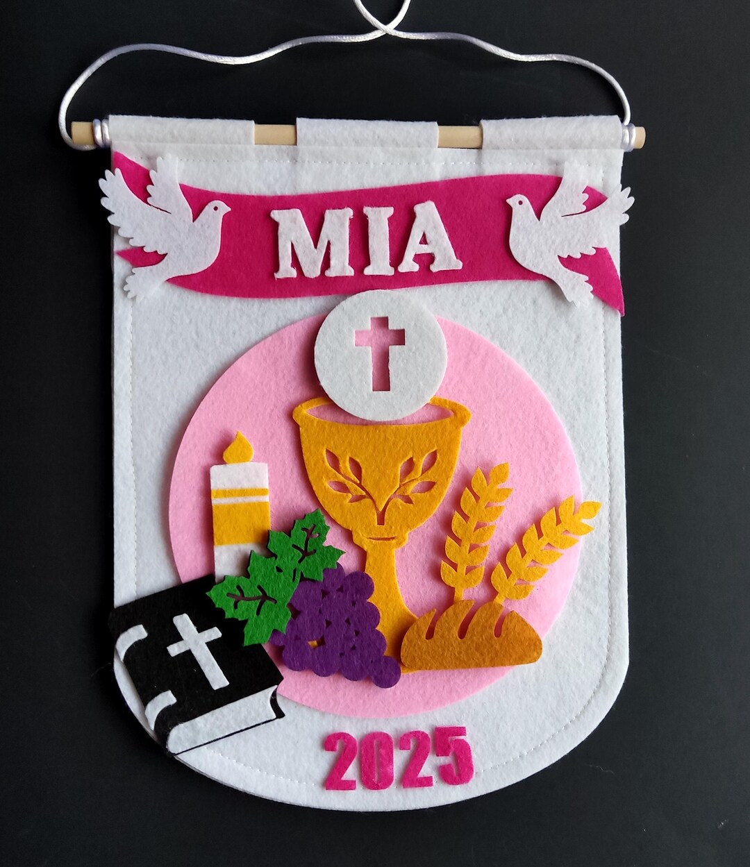 First Communion Banner First Holy Communion Christian Banner Religious ...