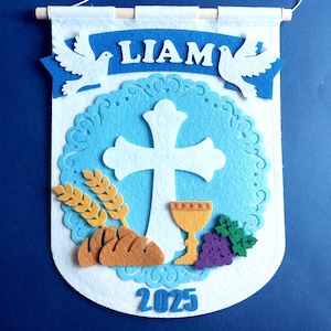 First Communion Banner First Holy Communion Banner Confirmation ...