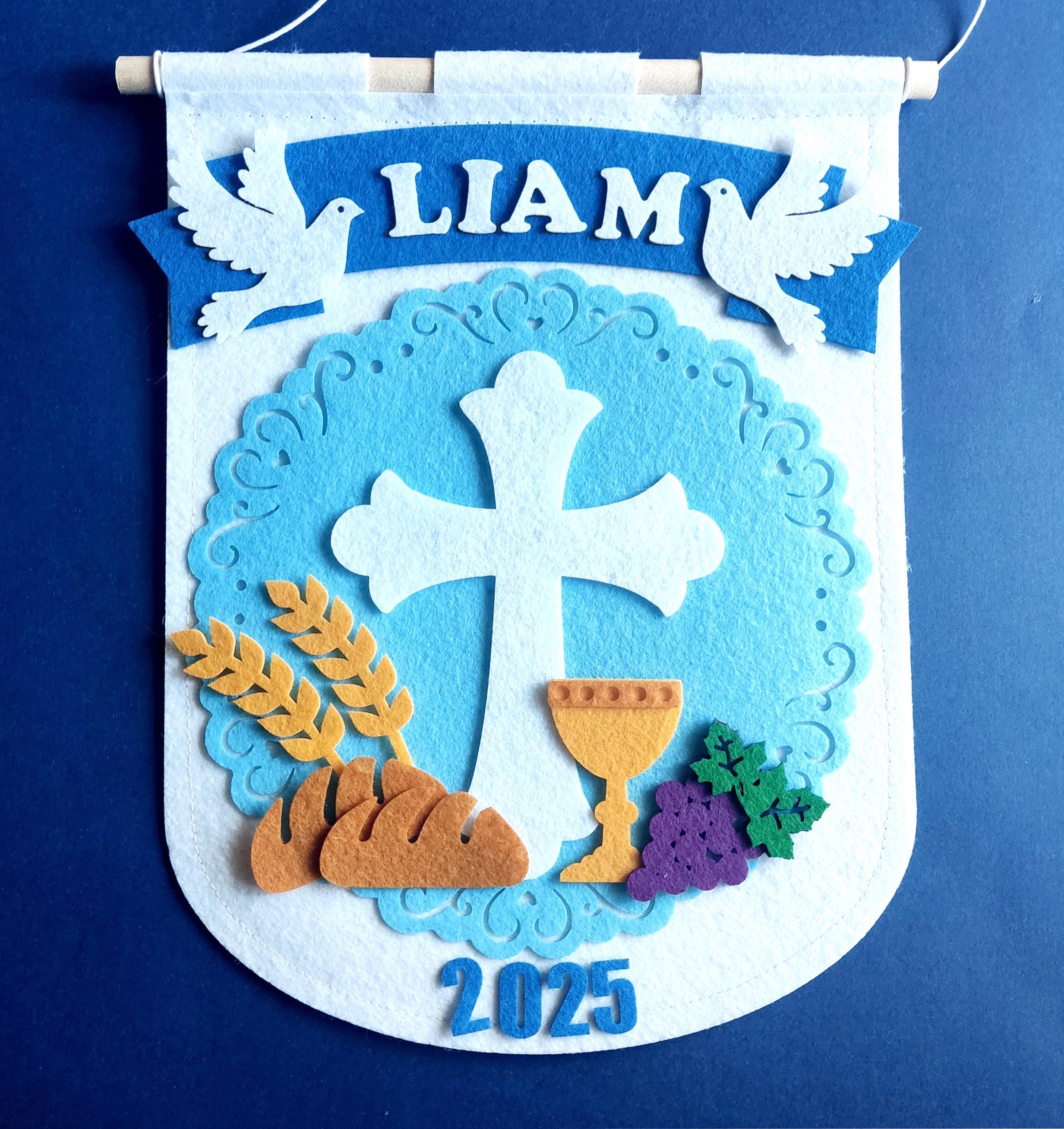 First Communion Banner First Holy Communion Banner Confirmation ...