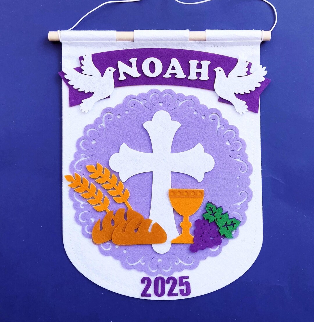 First Communion Banner First Holy Communion Banner Confirmation ...