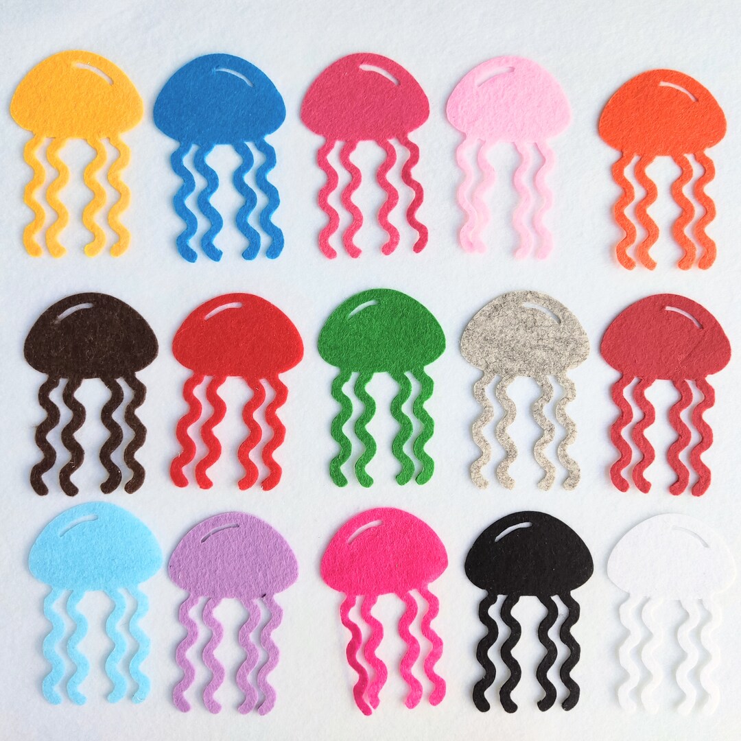 Die Cut Felt Jellyfish Felt Craft Supplies Jellyfish Sewing Craft ...