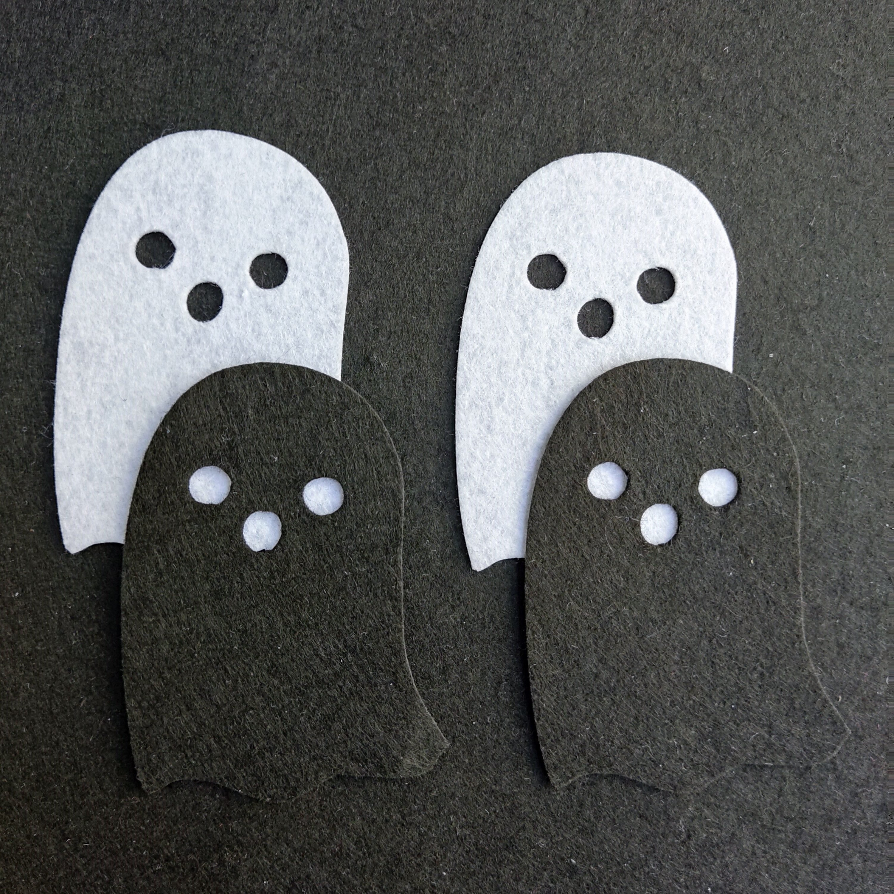 Die Cut Felt Ghosts Felt Craft Supplies Ghosts for Sewing - Etsy