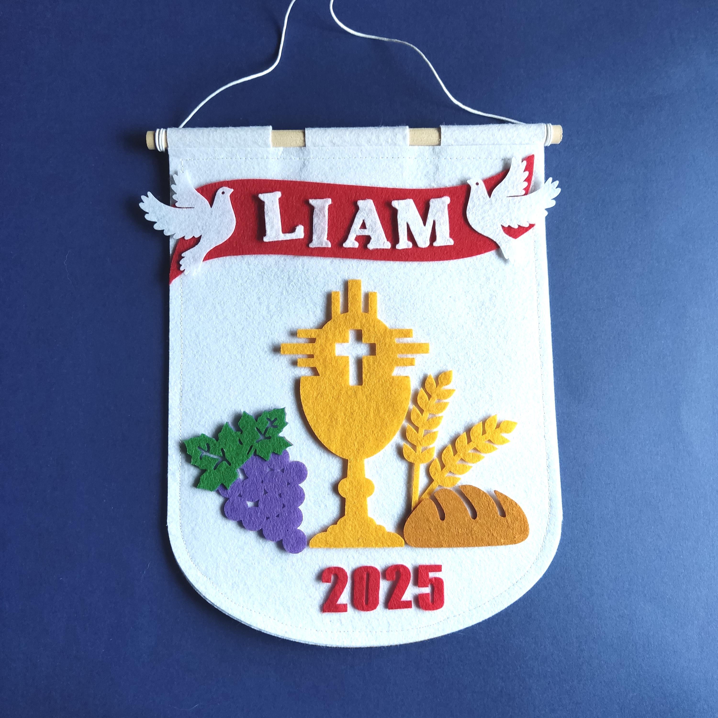 First Communion Banner First Holy Communion Christian Banner Religious ...