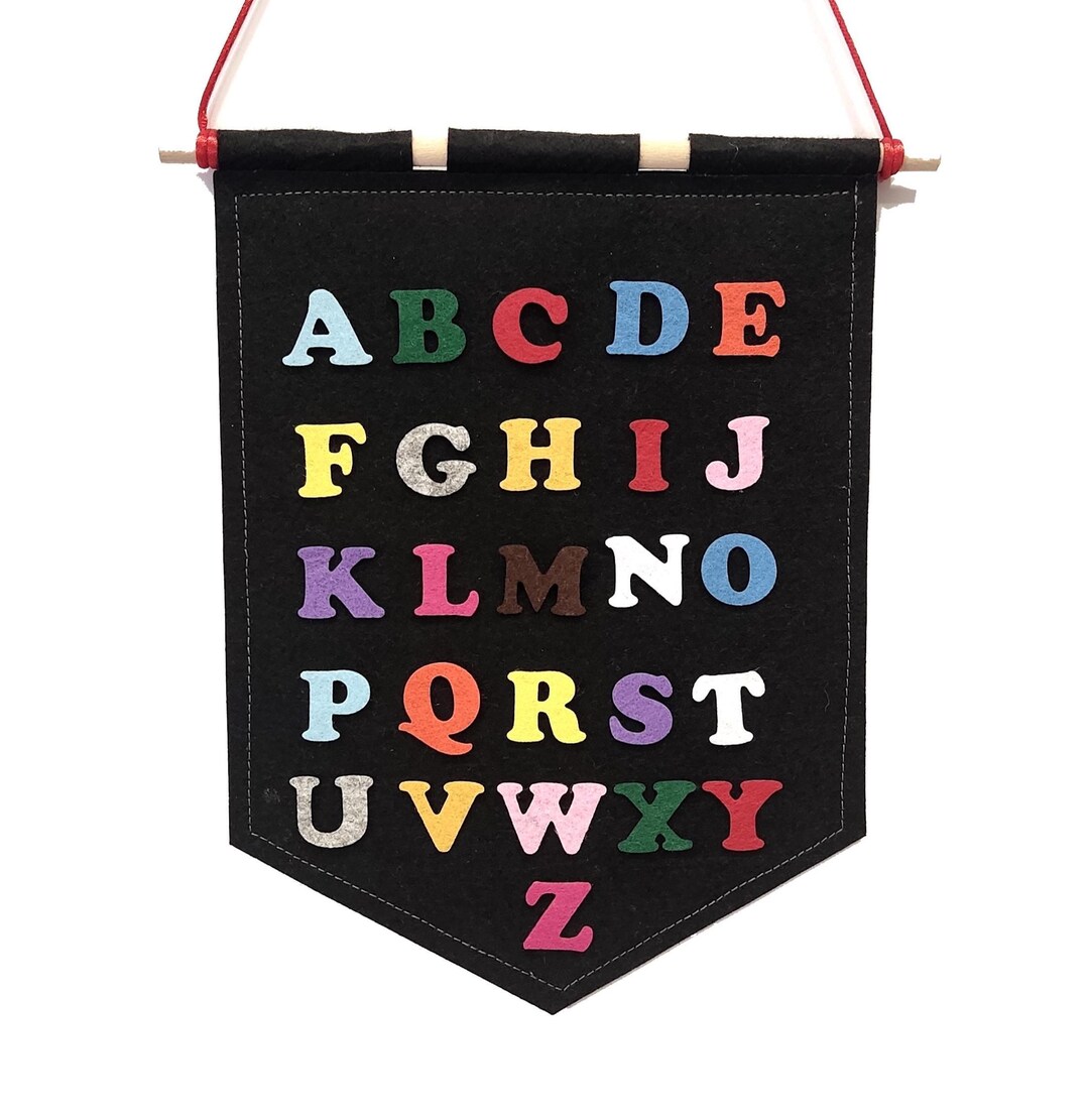 Felt Alphabet Banner ABC Banner Educational Decor Felt Letters Kids ...