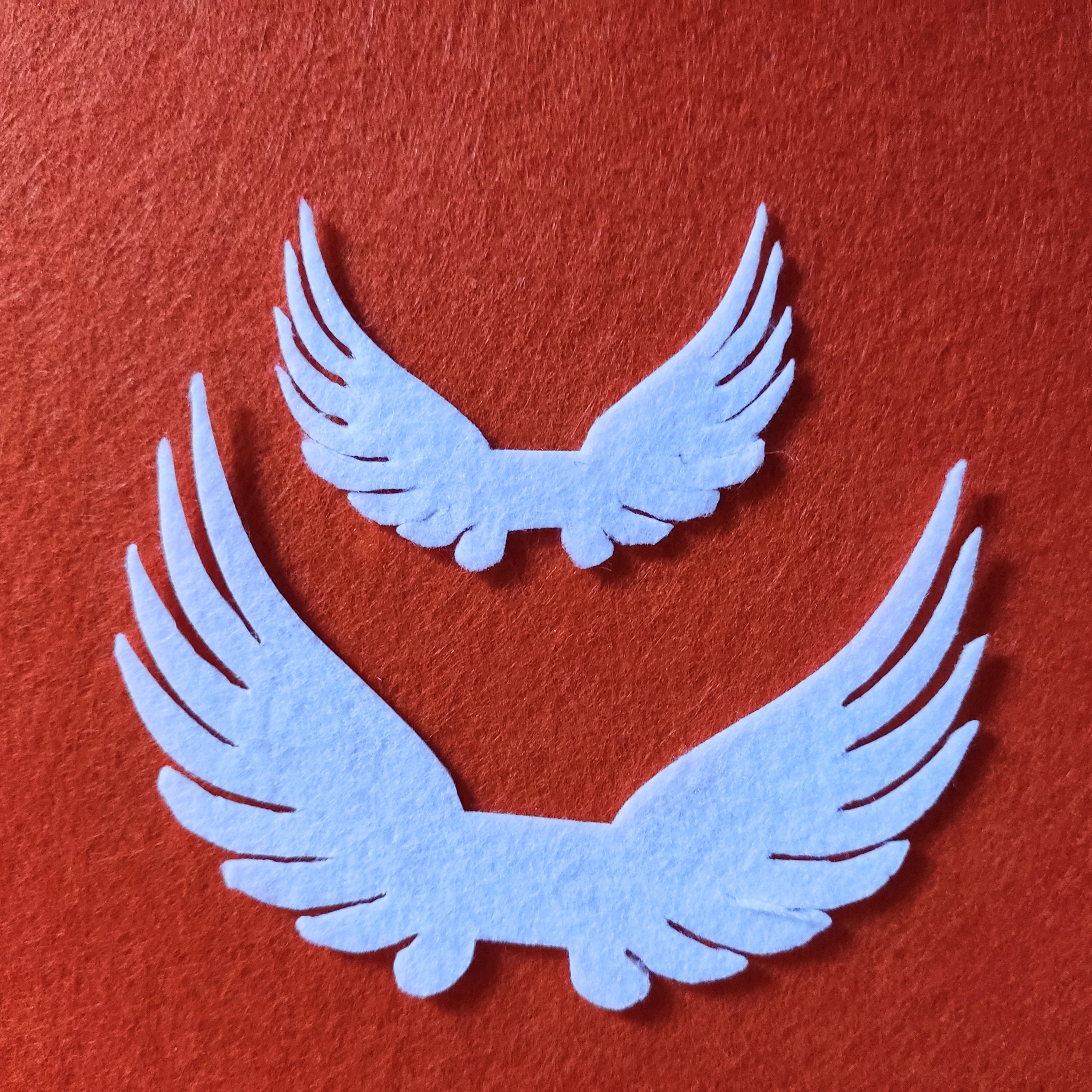 Die Cut Felt Angel Wings Felt Craft Supplies Eater Angel Wings Sewing ...