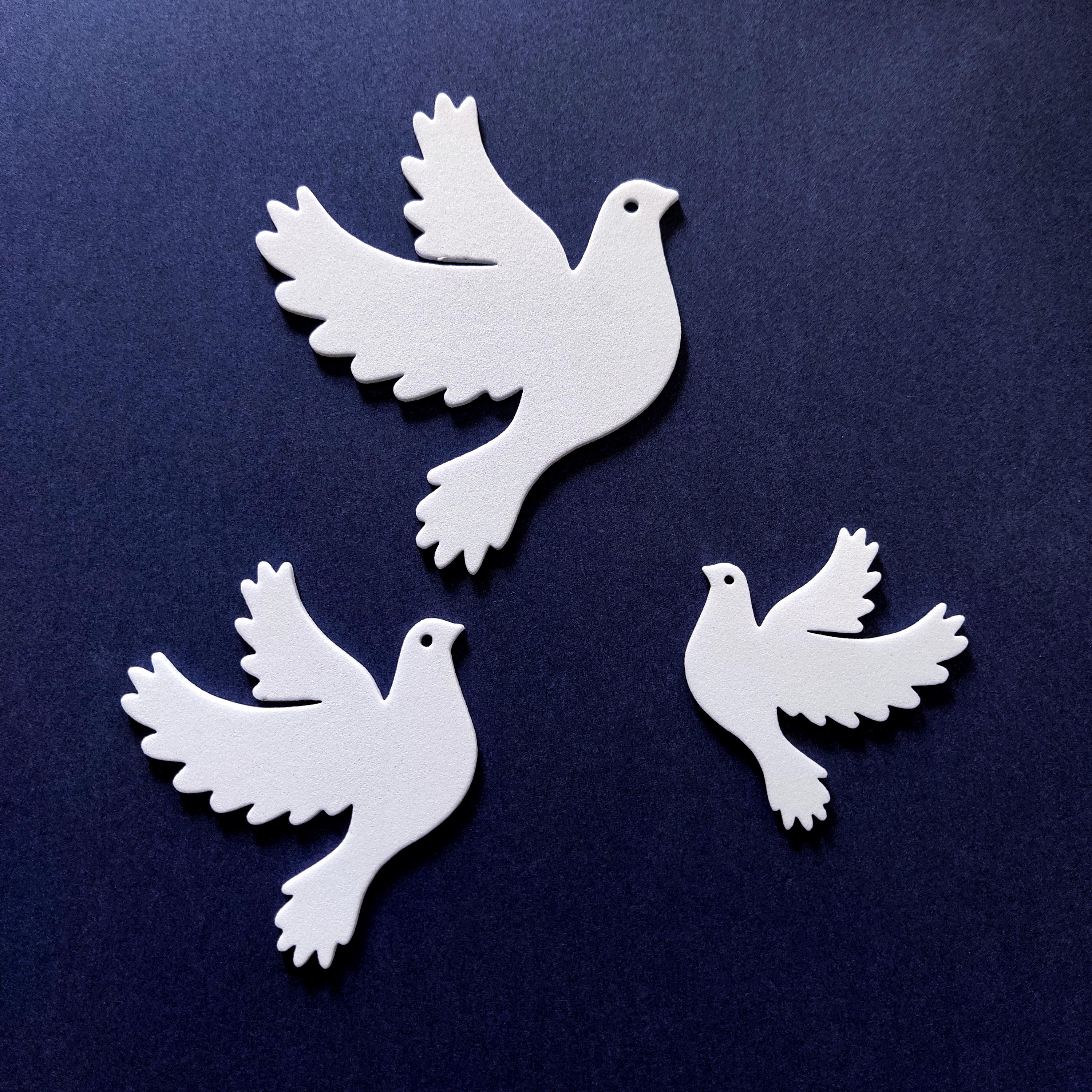 Dove Cutouts Foam EVA Dove Die Cut Foam Craft Supplies Christmas ...