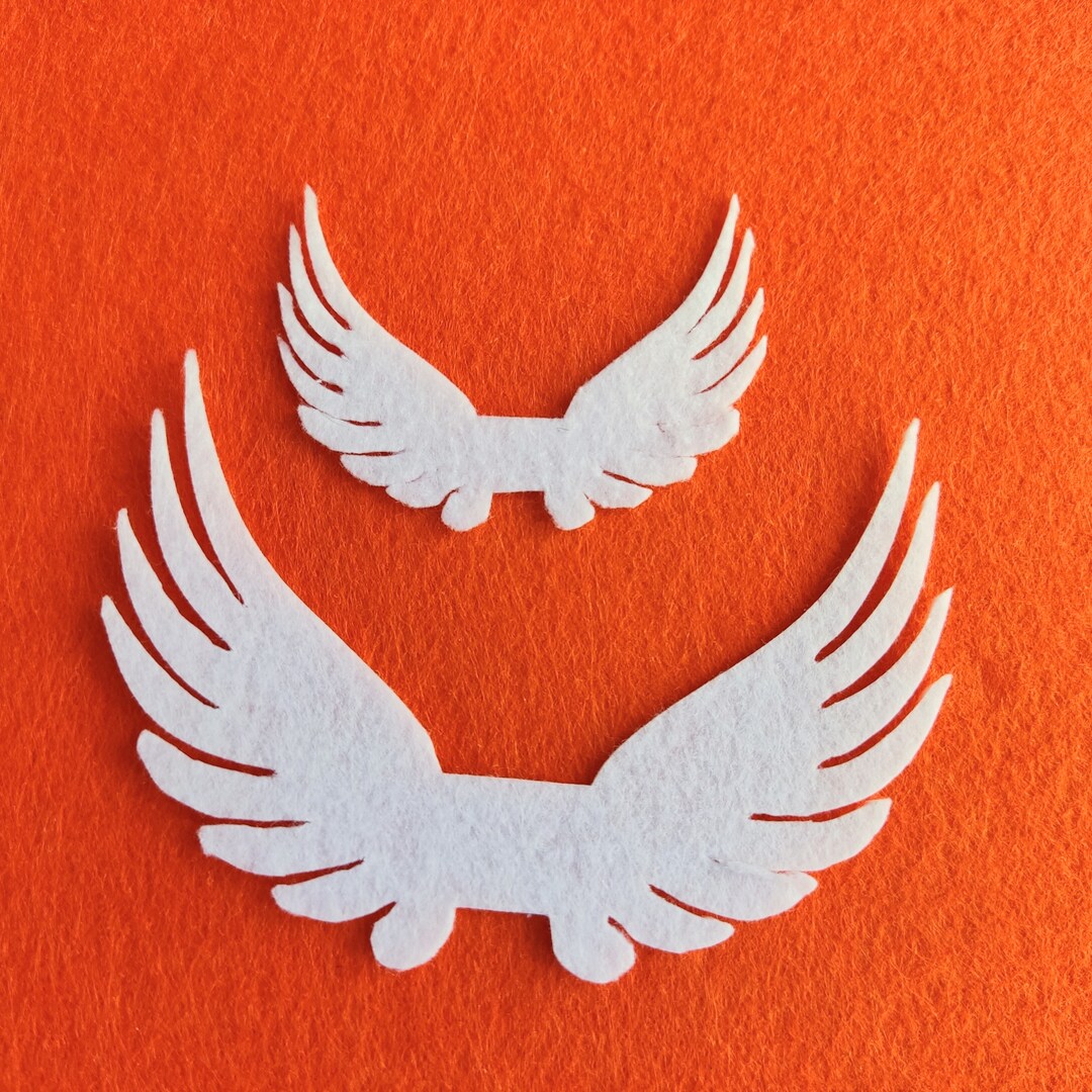 Die Cut Felt Angel Wings Felt Craft Supplies Eater Angel Wings Sewing ...
