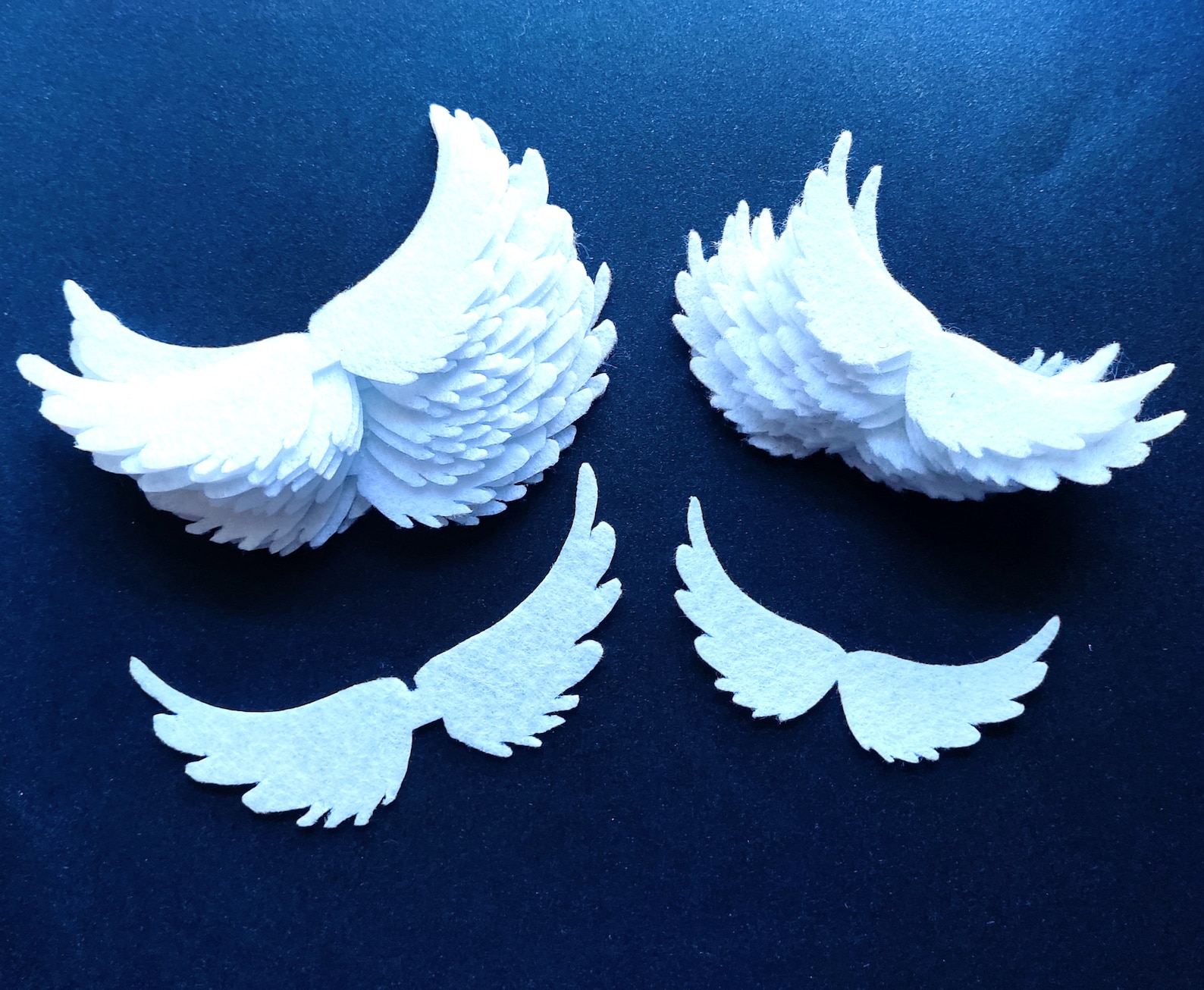 Die Cut Felt Angel Wings Felt Craft Supplies Easter Angel Wings Sewing ...