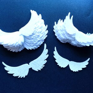 Die Cut Felt Angel Wings Felt Craft Supplies Easter Angel Wings Sewing ...