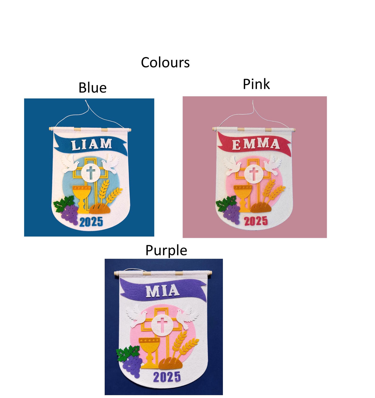 First Communion Banner First Holy Communion Christian Banner Religious ...