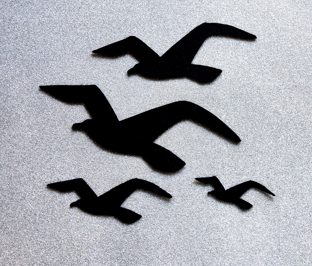 Felt Seagull Cutouts Craft Supplies Seagull Die Cut Felt Seagull Sewing ...